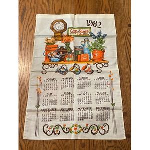 Vintage | Kitchen | Vintage 982 Linen Kitchen Tea Towel God Bless Our ...